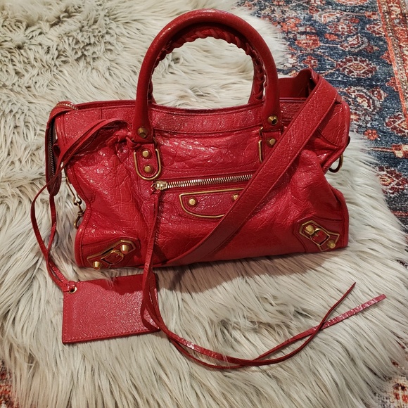 Red Balenciaga Bag Purse | semashow.com